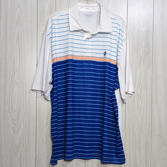 Izod | Shirts | Izod Golf Polo Shirt Mens 2xlt Xxl Stretch | Poshmark